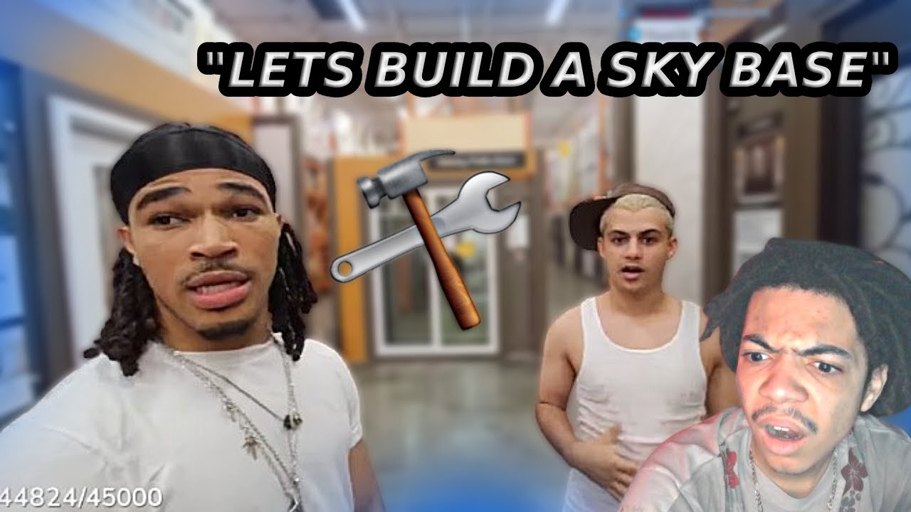 Syilo Reacts to FAZE ADAPT, MAX, AND RONOLDO BUILD A SKY BASE IN HOME ...