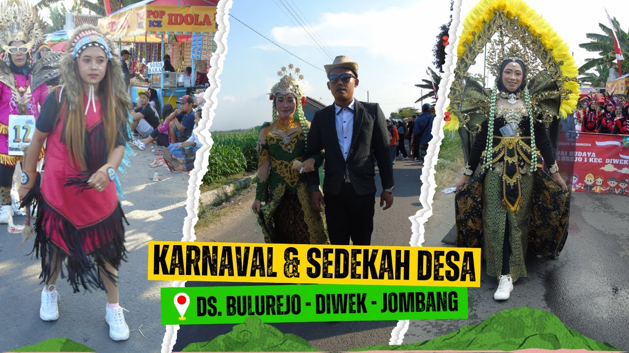 LIVE-PAWAI BUDAYA SEDEKAH DESA 2024 !! Karnaval Ds. Bulurejo Diwek Jombang PART 2 - YouTube