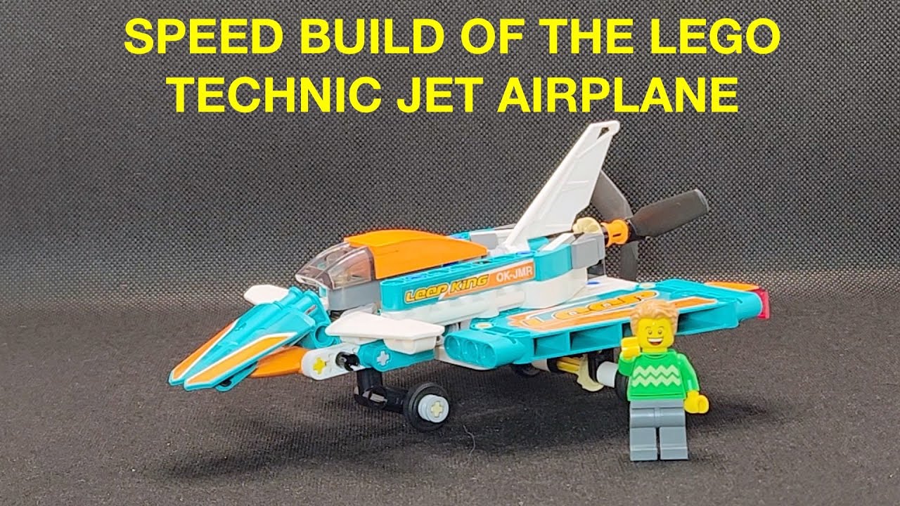Speed Building Lego Technic Jet Airplane. Set #42117. - YouTube