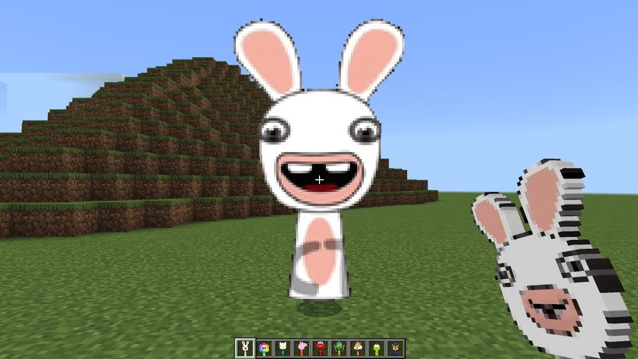 Sprunki OC Rabbid Addon in Minecraft PE - YouTube