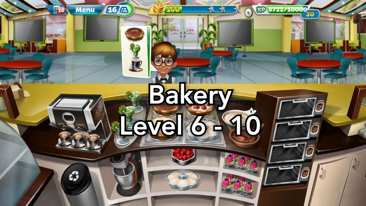 Cooking Fever - Bakery Level 6-10 - YouTube