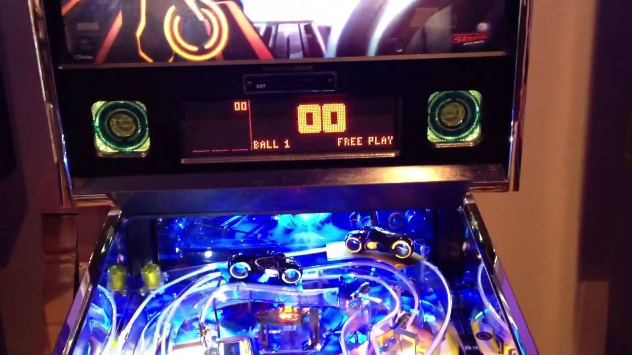 Tron Pinball LED Speaker Mod - YouTube