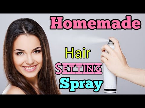 homemade hair setting spray || DIY hair setting spray ||at home how to ...