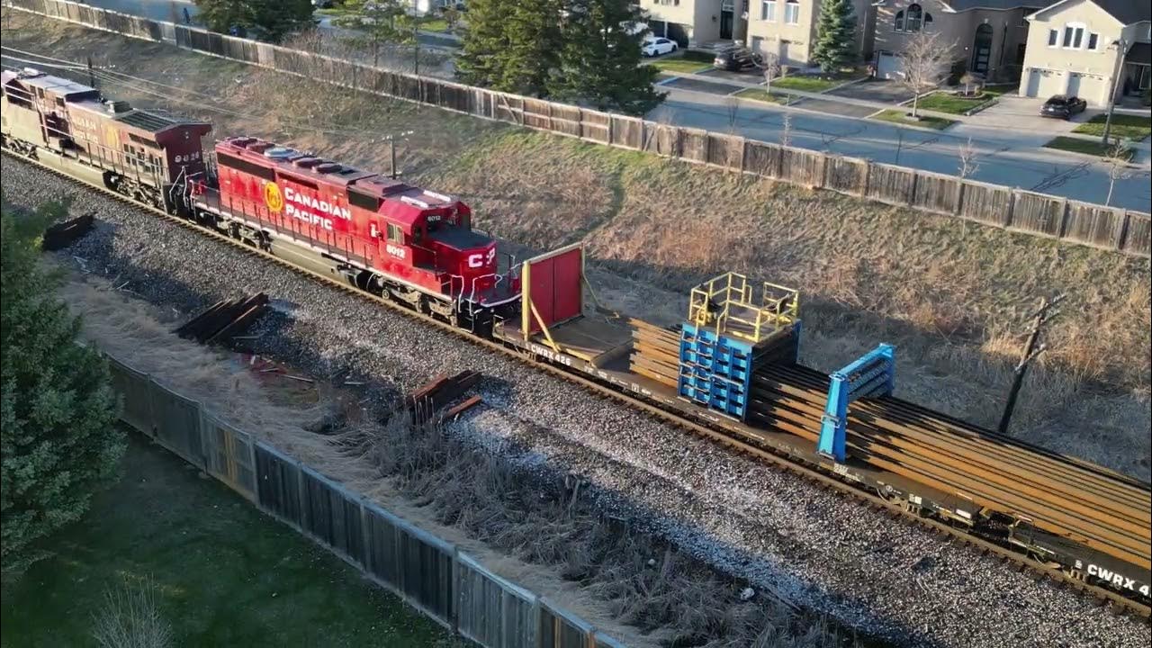 CP 9826 & 6012 (CWR Train) - YouTube