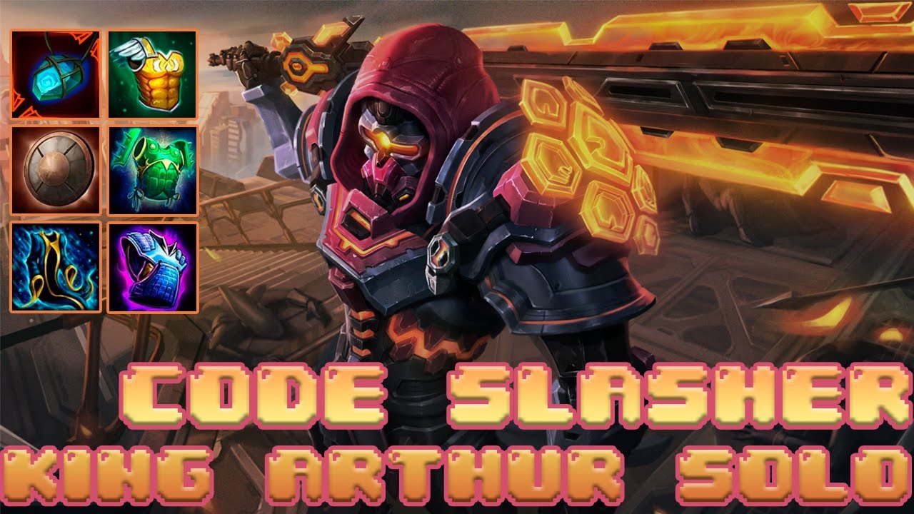 CODE SLASHER KING ARTHUR - SOLO LANE - SMITE CONQUEST. - YouTube