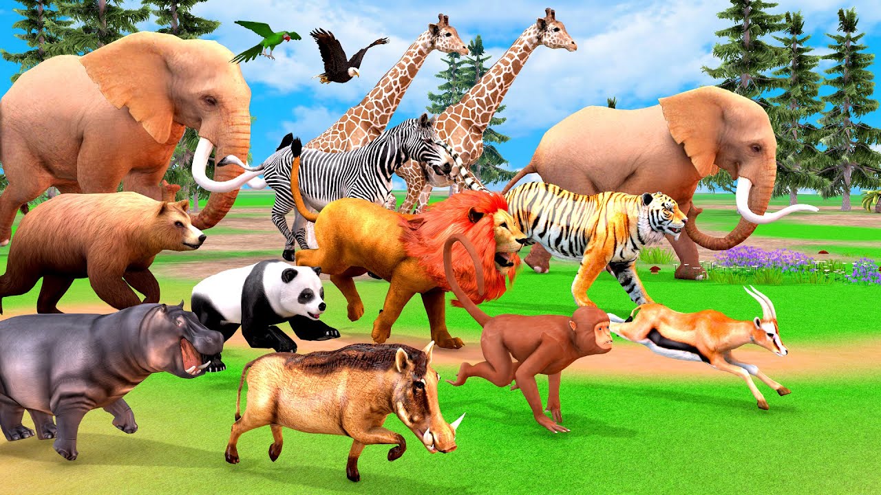 The Great Zoo Escape: Wild Animals vs Gorilla Trap | Animal Revolt ...