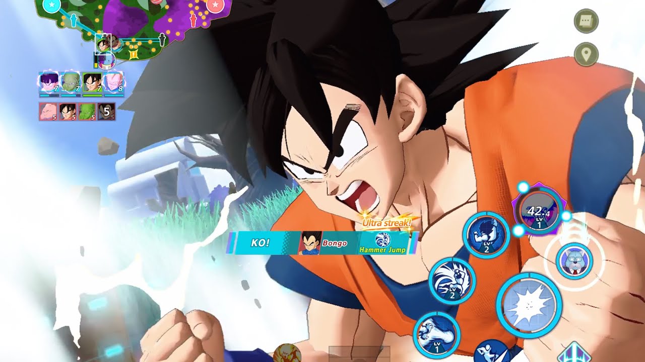 Dragon Ball Project Multi! 超級撒亞人孫悟空實戰 l 傳說中的超級賽亞人 l 界王拳 l Super Saiyan Goku l 4VS4團體推塔對戰 l 七龍珠最 ...