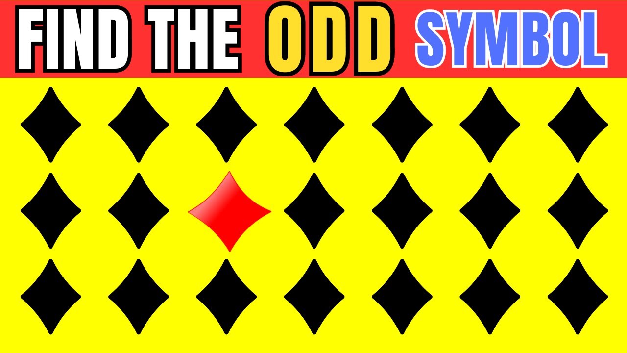 Find The Odd Symbol Out | Symbol Quiz | Find The Odd One Out Emoji #48 ...