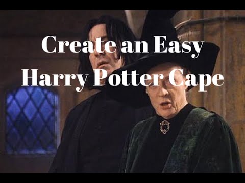 How to Create a No Sew Harry Potter Character Robe - YouTube