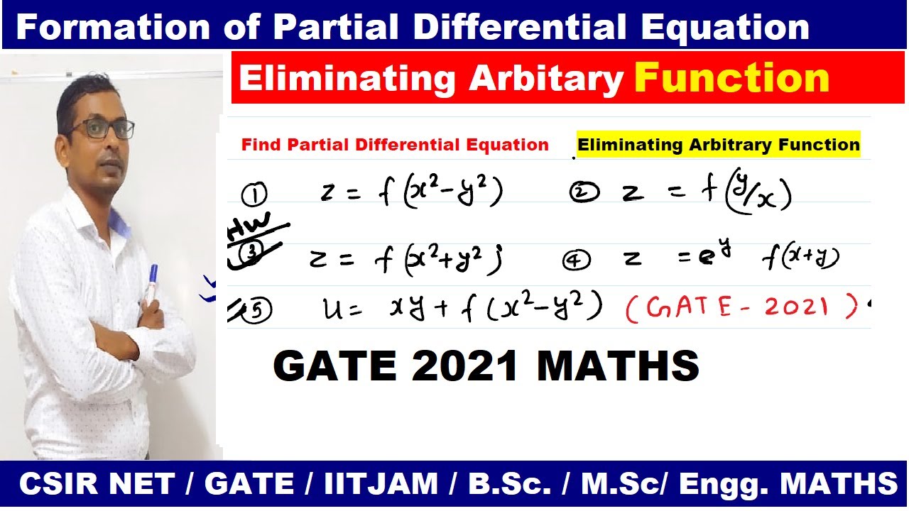 #03 Formation of PDE by Eliminating arbitary function | formation of ...
