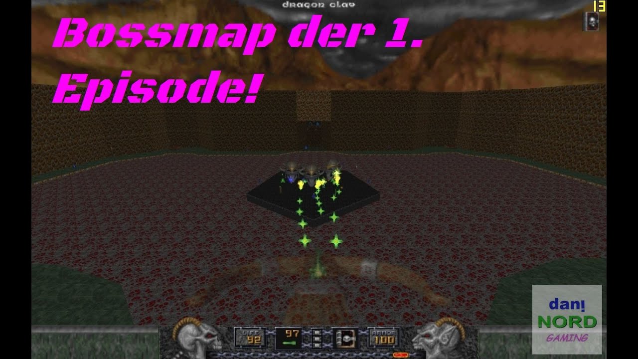 Heretic - Episode 1 - Map 8 "Hell's Maw" - Thou art a Smite-Meister ...