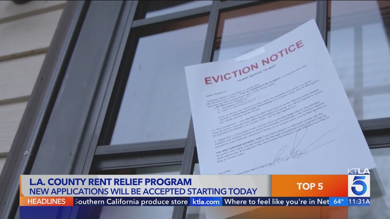 LA County reopens applications for landlord rent relief program - YouTube