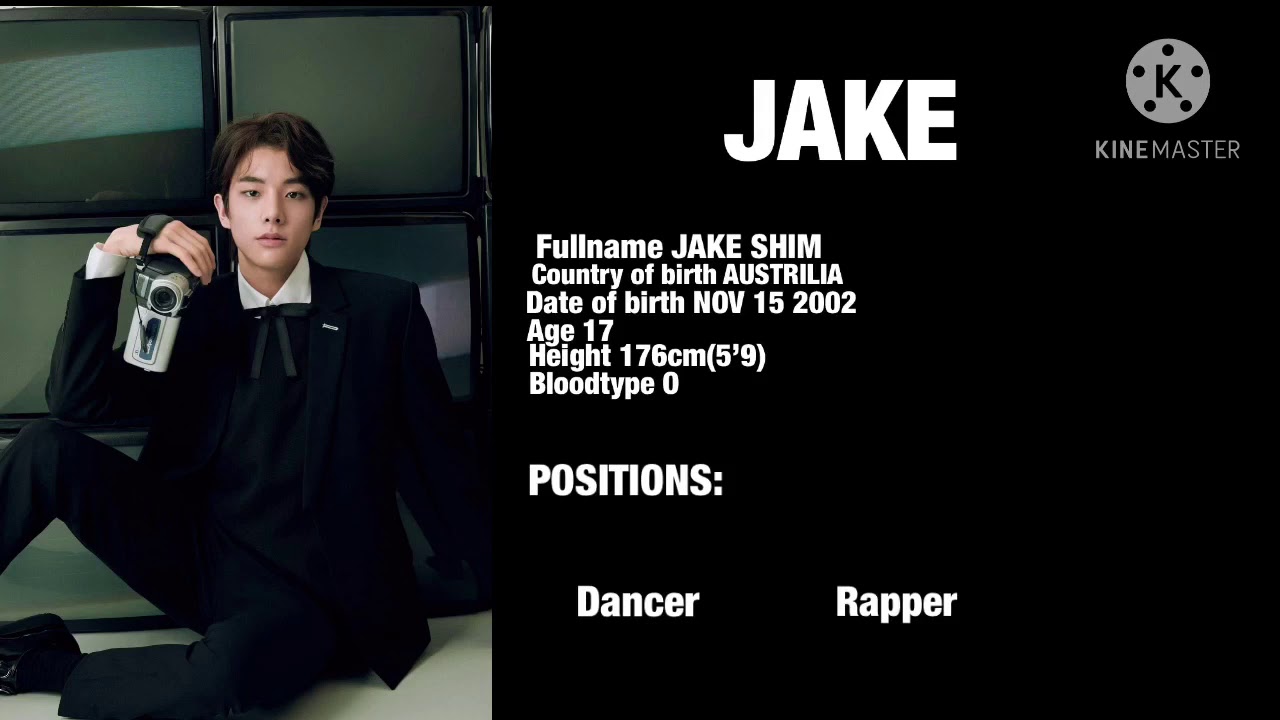EHYPEN JAKE PROFILE| BIRTHDAY,HEIGHT,BLOODTYPE,AND MORE| - YouTube