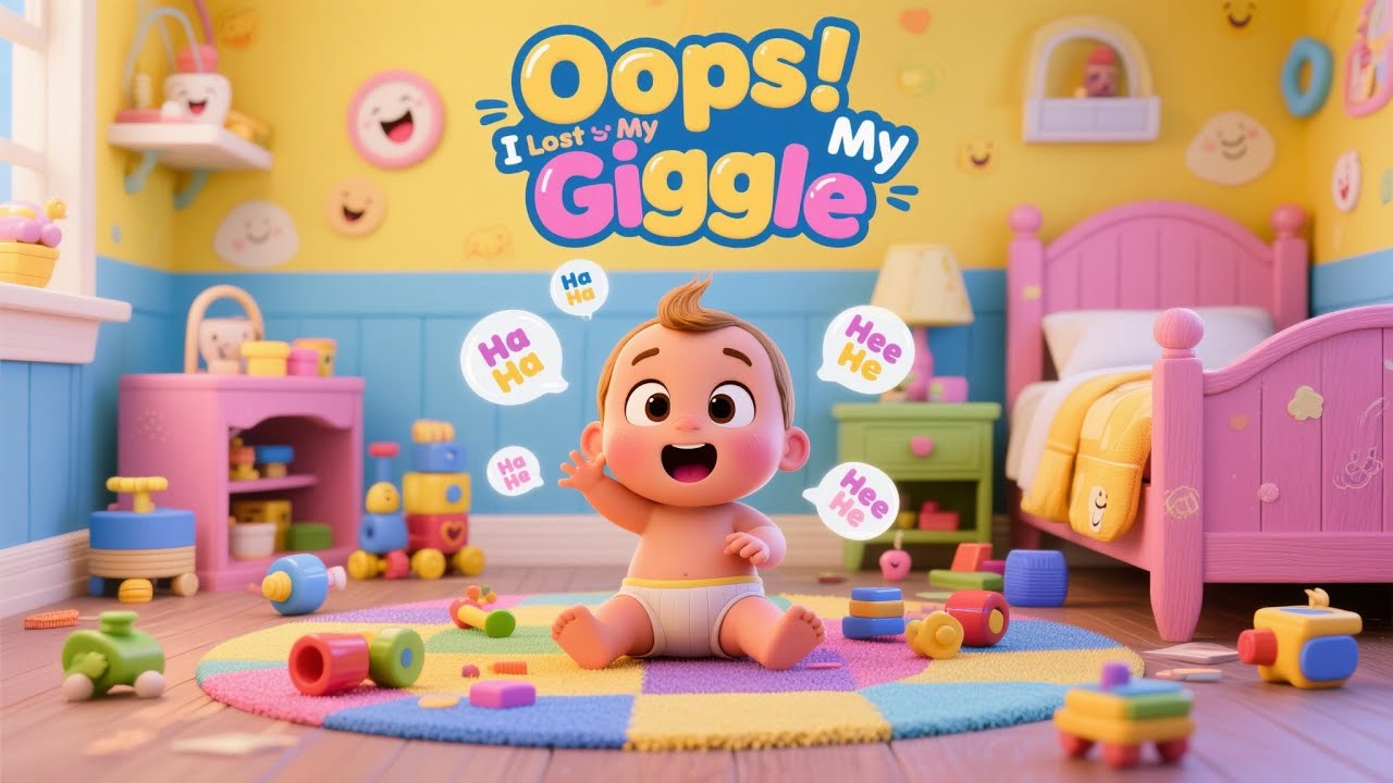 Oops! I Lost My Giggle 😄 | Funny 3D Baby Poem | Jolley Poems and ...