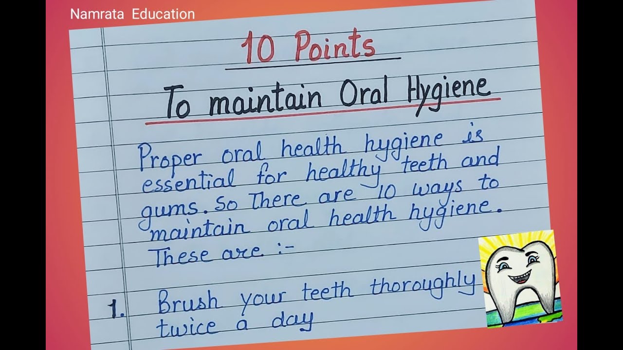 10 Points on Oral Health Hygiene in English / Oral Hygiene tips / Best ...