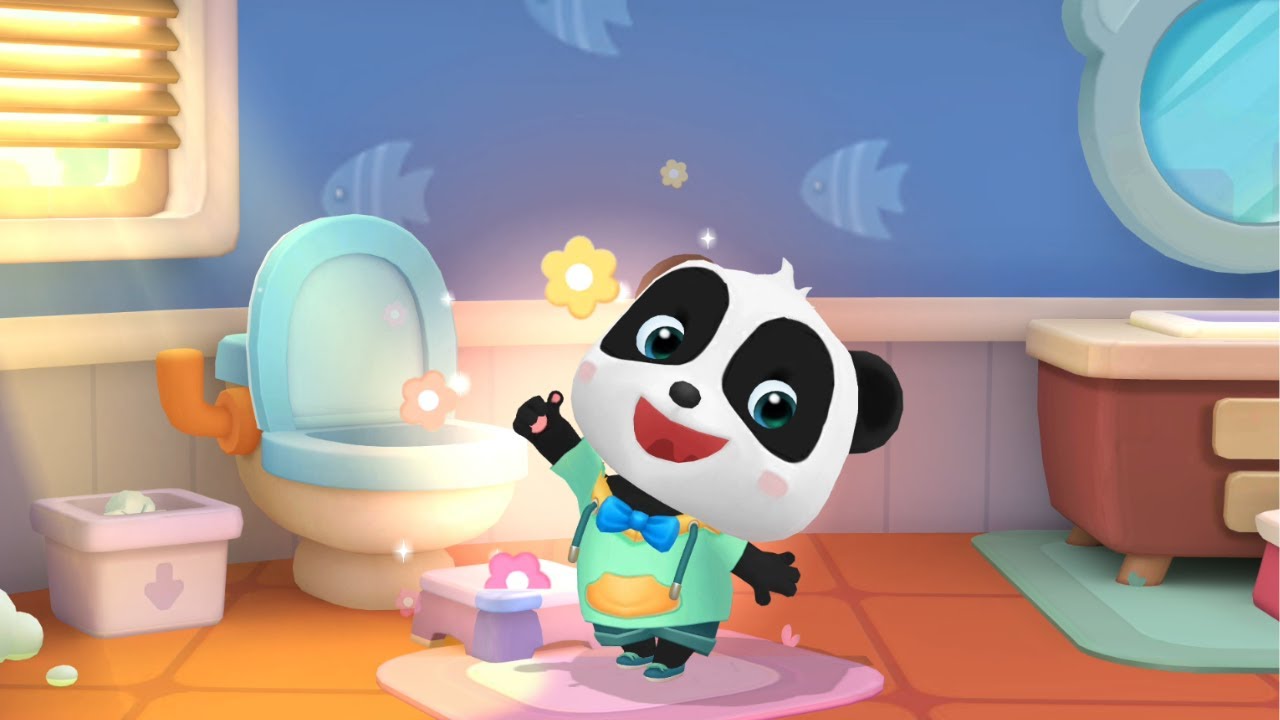 PANDA KIKI : BELAJAR MENGGUNAKAN TOILET | BABYBUS - YouTube