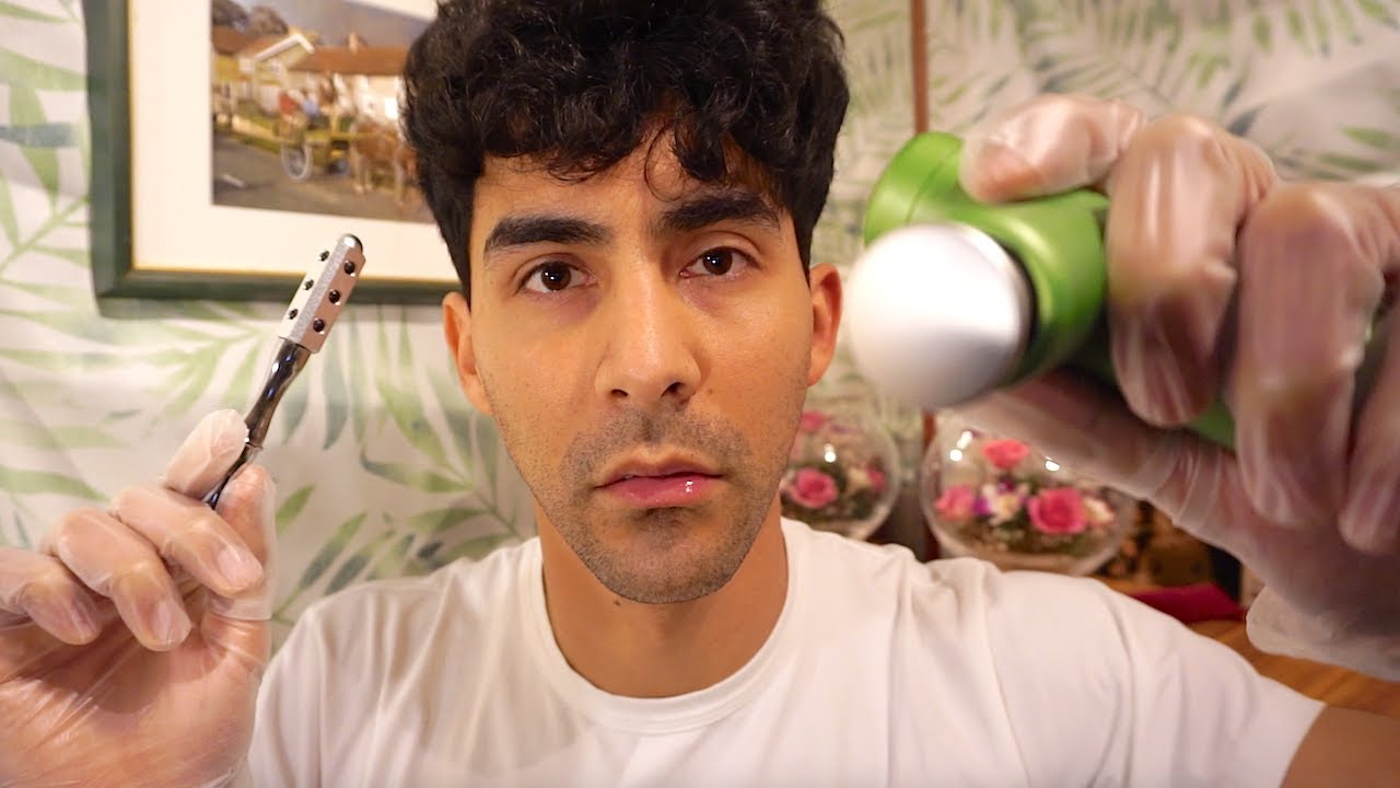 [ASMR] Facial Treatment for Exhausted Cast on Set (Roleplay) - YouTube