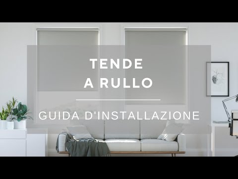 Tende a rullo - Installazione