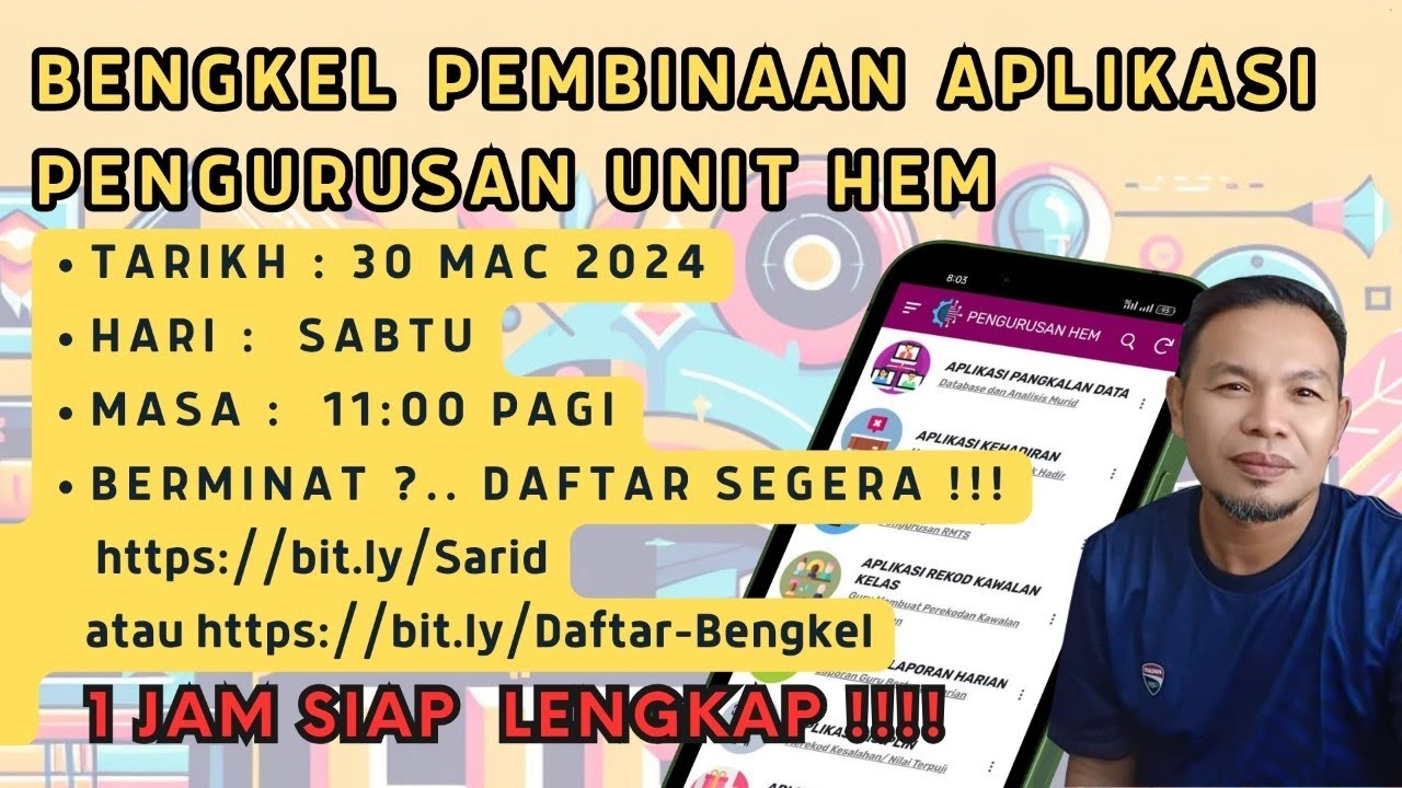 🔴 PEMBINAAN APLIKASI UNIT HEM 2024 (MOBILE APPS) - YouTube