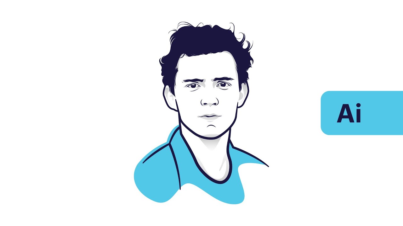 how to make flat vector avatar | adobe illustrator - YouTube
