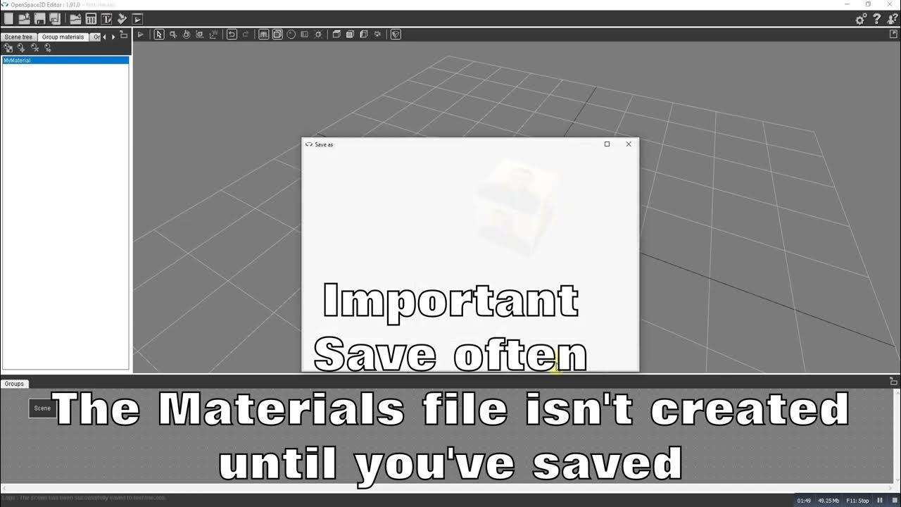 OpenSpace3D (Portable version) Creating Materials - YouTube