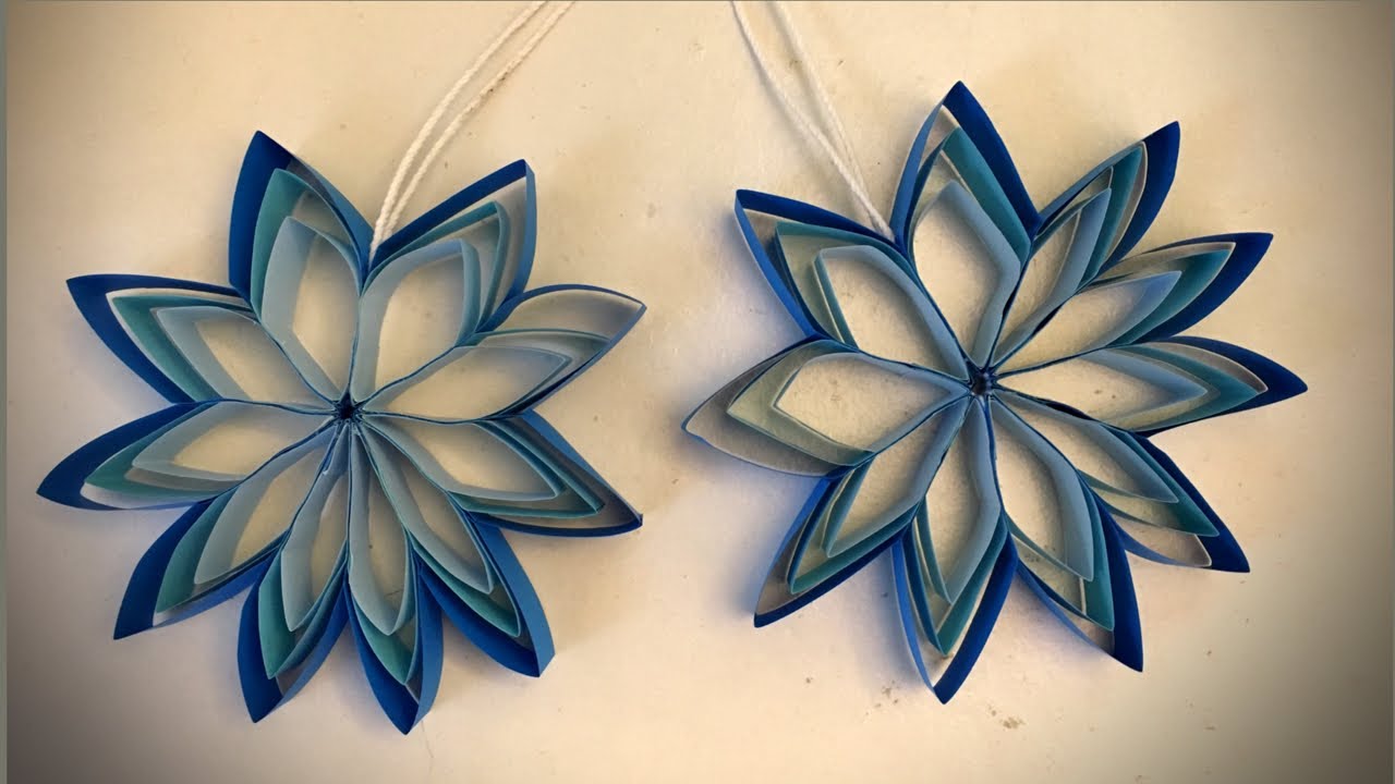 How to make hanging Star ⭐️ for Christmas decoration/ paper craft ...