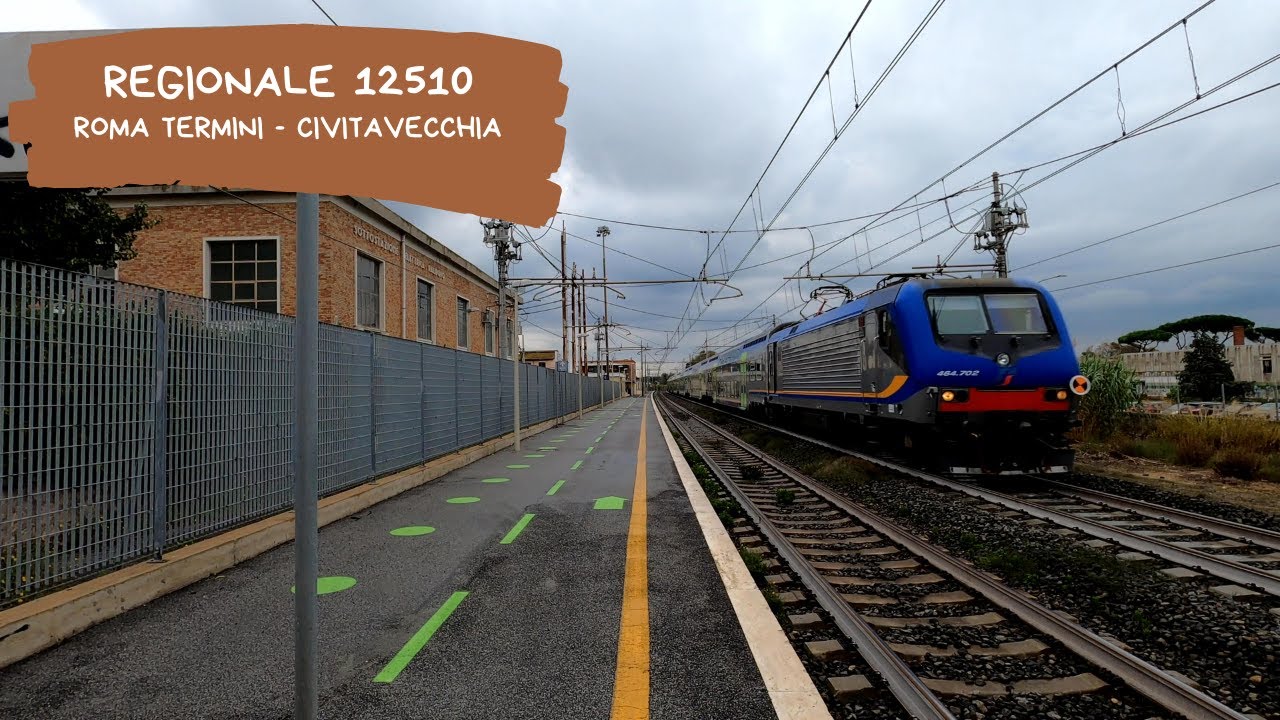Regionale 12510 Roma Termini - Civitavecchia - YouTube