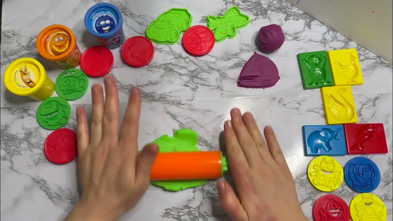 Play Doh shapes and colors! - YouTube