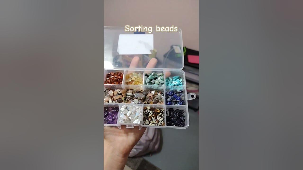 Sorting beads #beads #beadsjewelery #bracelet #jewelrymaking # ...