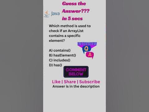 Java Interview Question | Java ArrayList #javashorts #javainterviewquestions - YouTube