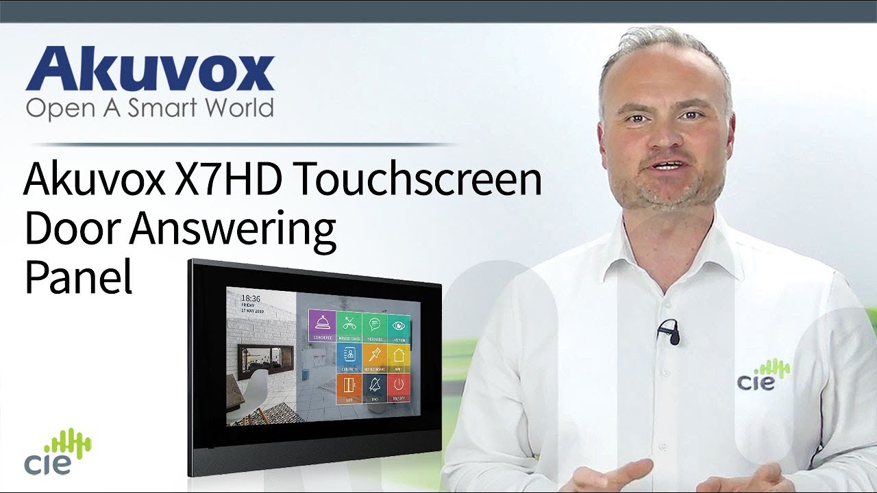 Akuvox X7HD Touchscreen Door Intercom Answering Panel - YouTube