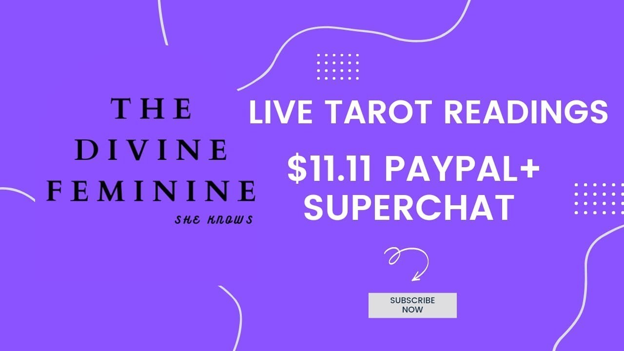 $11.11 Superchat+PayPal Live Tarot Session 💜 Check Description 💜 S-554 ...