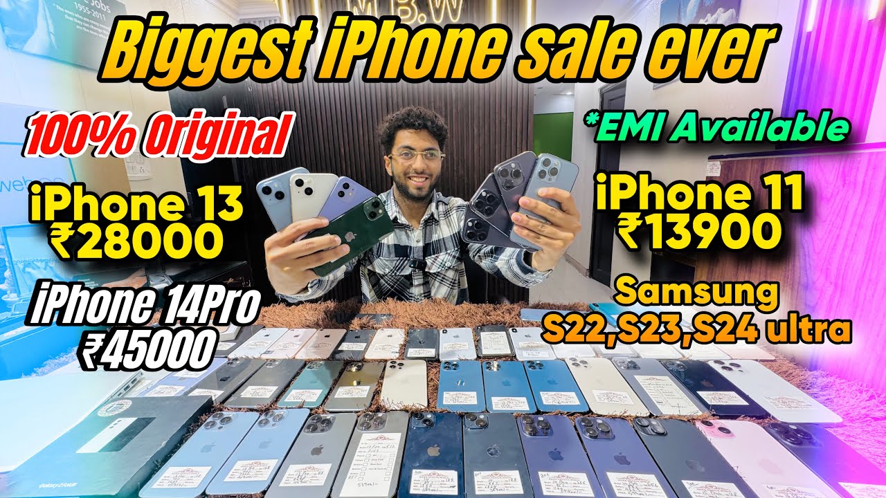 Biggest iPhone Sale Ever 🔥| Cheapest iPhone Market | Second Hand Mobile ...