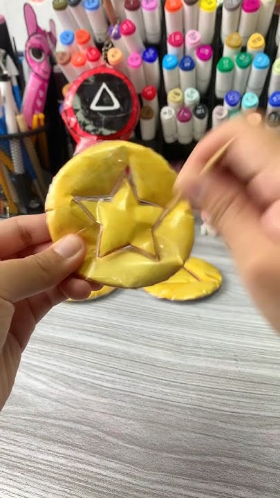 Squid Game Dalgona🦑 Paper Squishy #papersquishy #handmade #diy #squidgame2 #squishy #dalgona ...