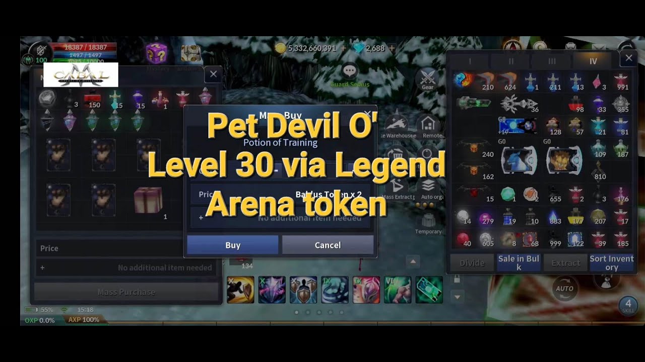 Cabal Mobile - Devil O' pet instant level 30 #cabalmobileph - YouTube