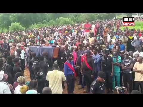 IGP Abdoulie Sanyang Attends Burial Of PC Sang J Gomez... - YouTube