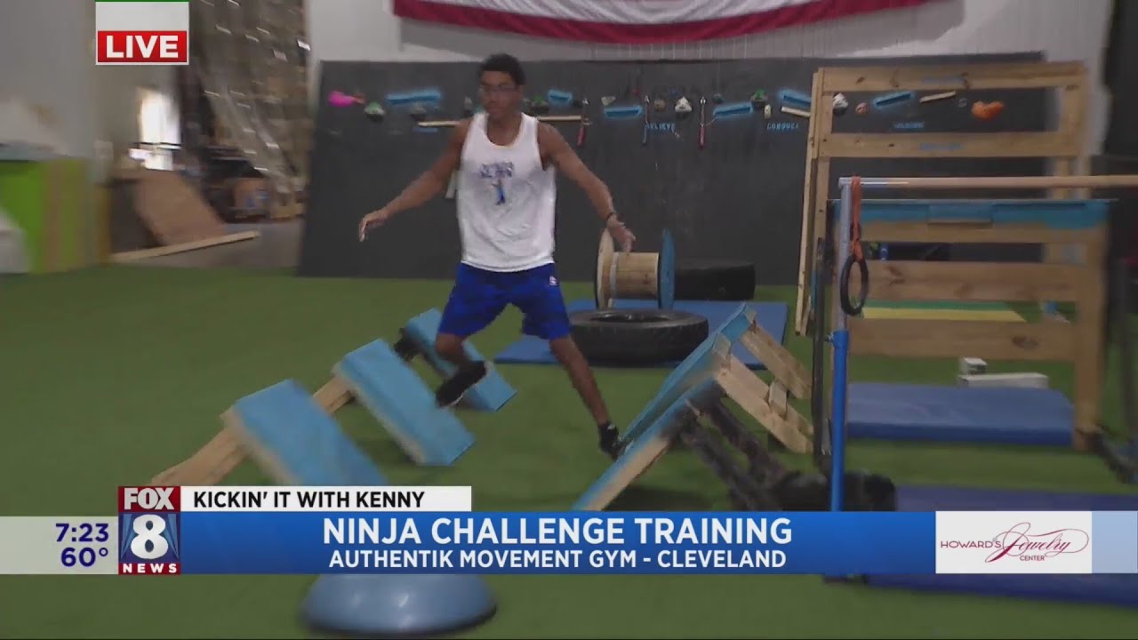 World Champion Ninja athlete shows Kenny his winning moves - YouTube