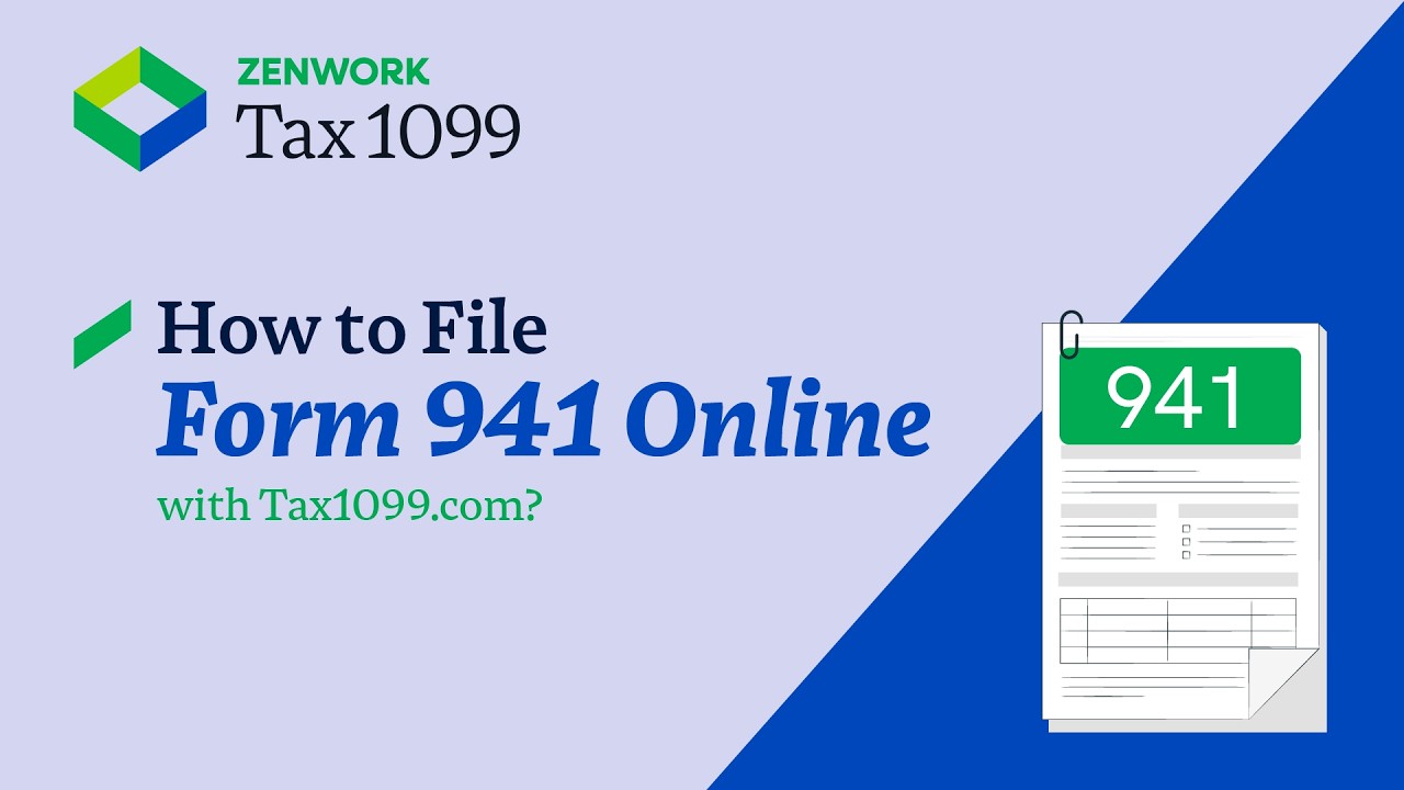 How to File Form 941 Online? | Complete Dashboard Walkthrough - YouTube