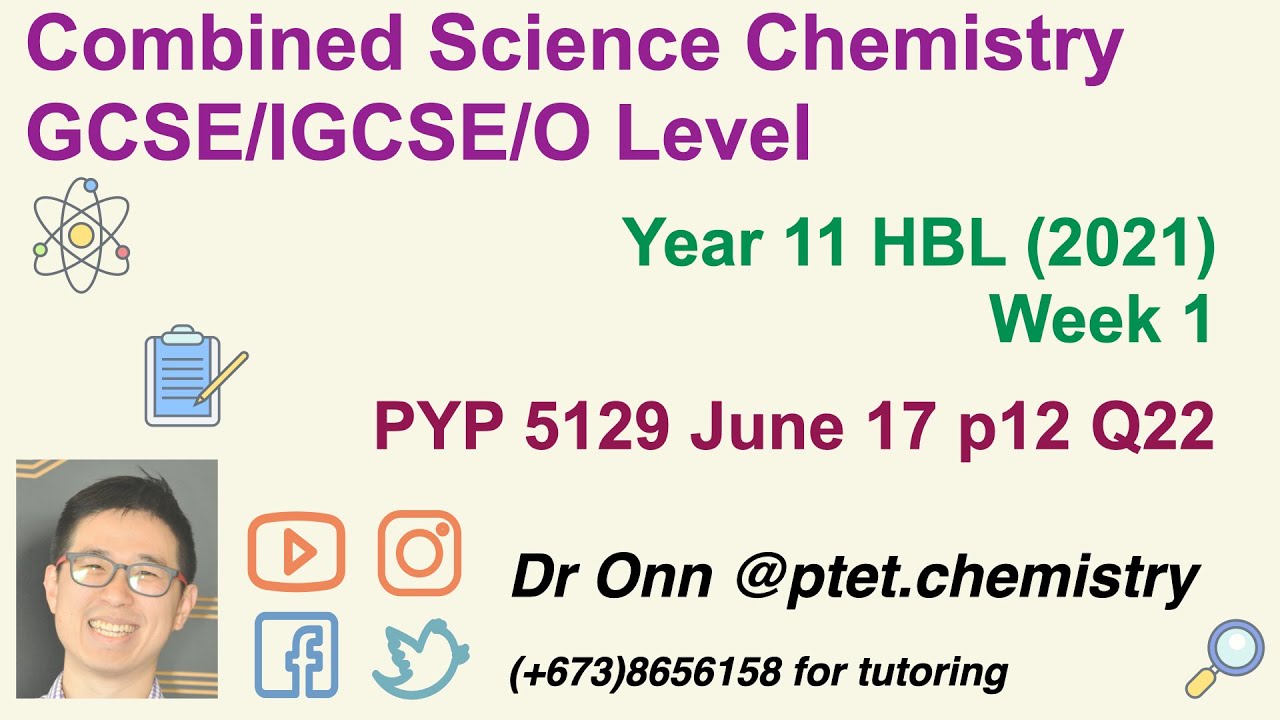 Combined Science O Level 5129, IGCSE 0653 - RIPAS Year 11 - HBL Week 2 ...