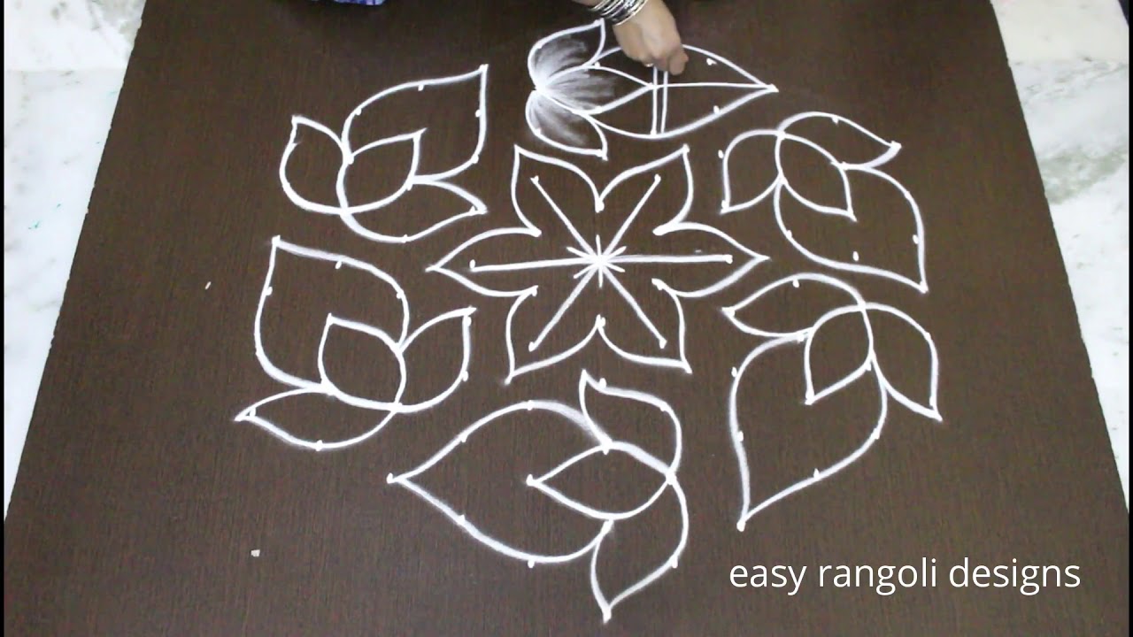 new chukkala muggulu designs * easy rangoli with 11x6 dots * simple ...