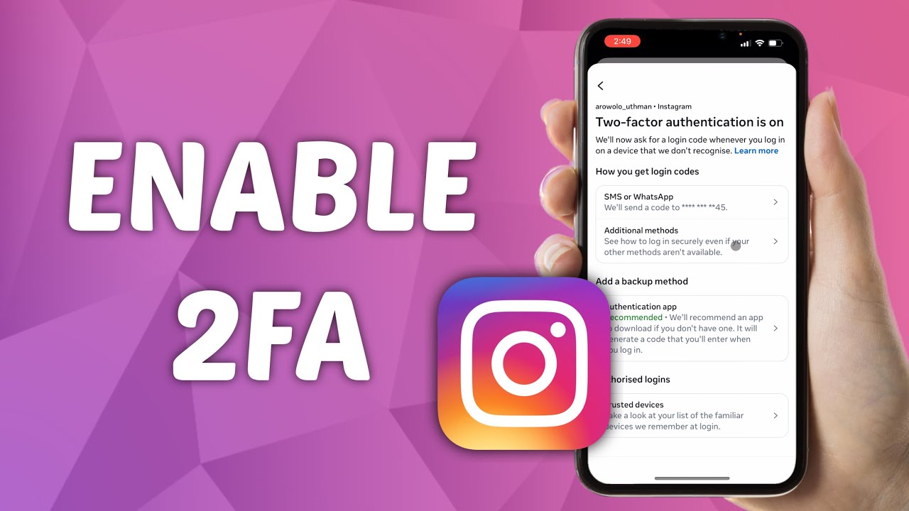 How to Enable 2FA on Instagram - YouTube