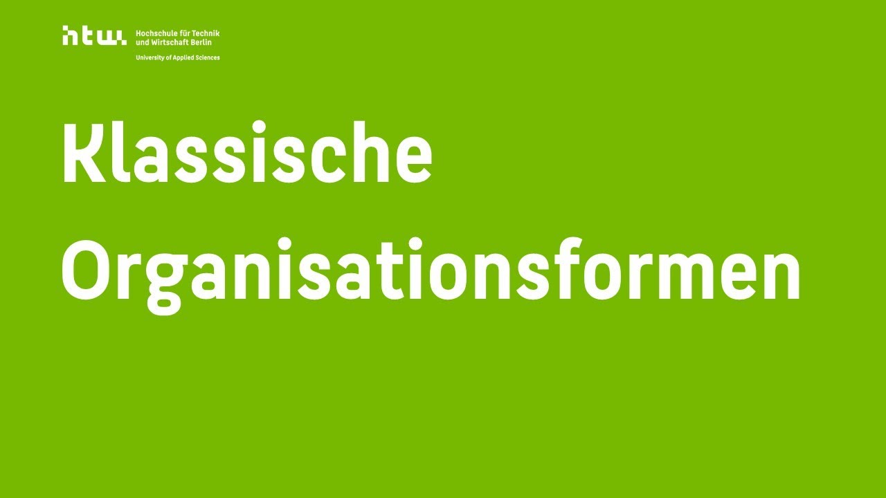 Klassische Organisationsformen: Einfach, funktional und divisional ...