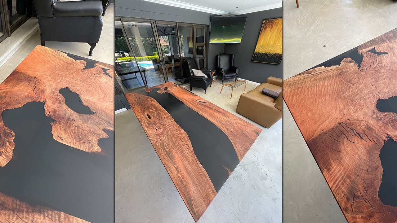 LUXURIOUS Epoxy Dining Table Build (DIY ?) - YouTube
