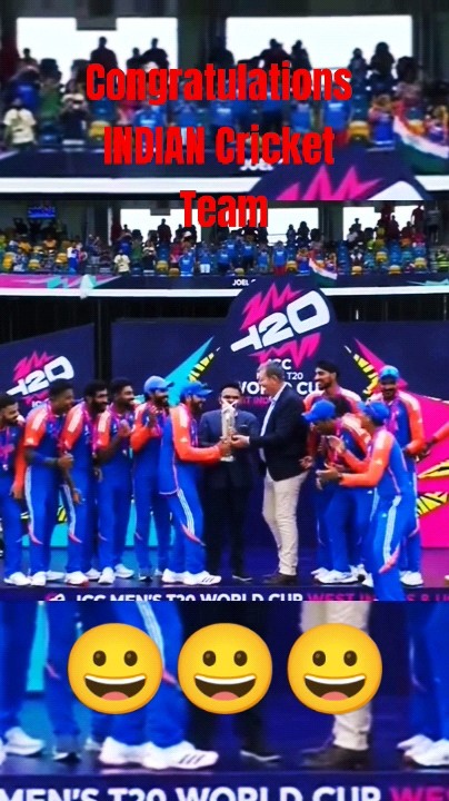 Congratulations To INDIAN Cricket team to win T20 world cup #shorts # ...