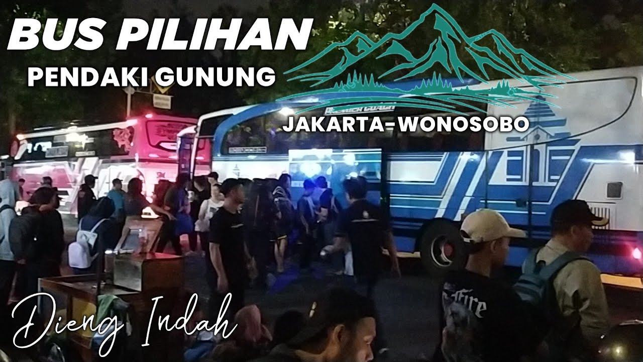 Bus Pilihan Para Pendaki Gunung Jakarta-Wonosobo With Dieng Indah - YouTube