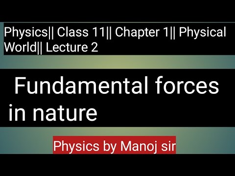 Physics|| Class 11|| Chapter 1|| Physical World|| Lecture 2 ...