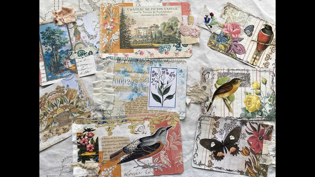 Craft with me | making lots of ephemera - YouTube
