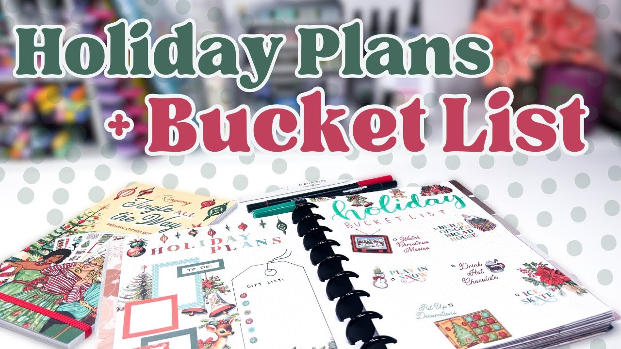 How to Create Holiday Planning Pages - YouTube