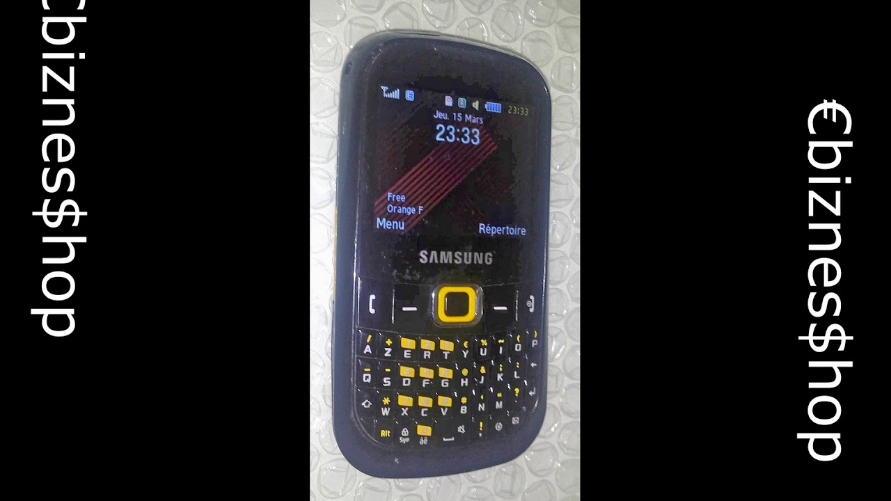 Téléphone mobile Samsung Corby TXT B3210 (GT-B3210) - YouTube