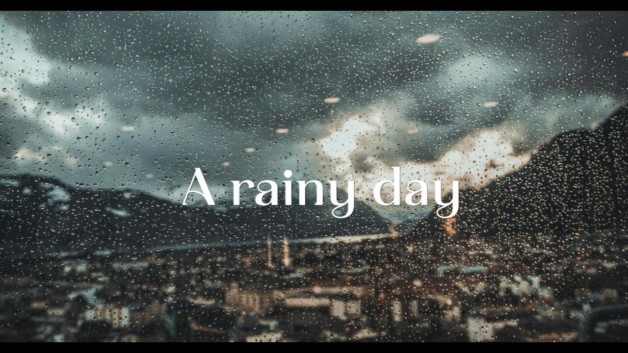 A rainy day, mild rain sound - YouTube